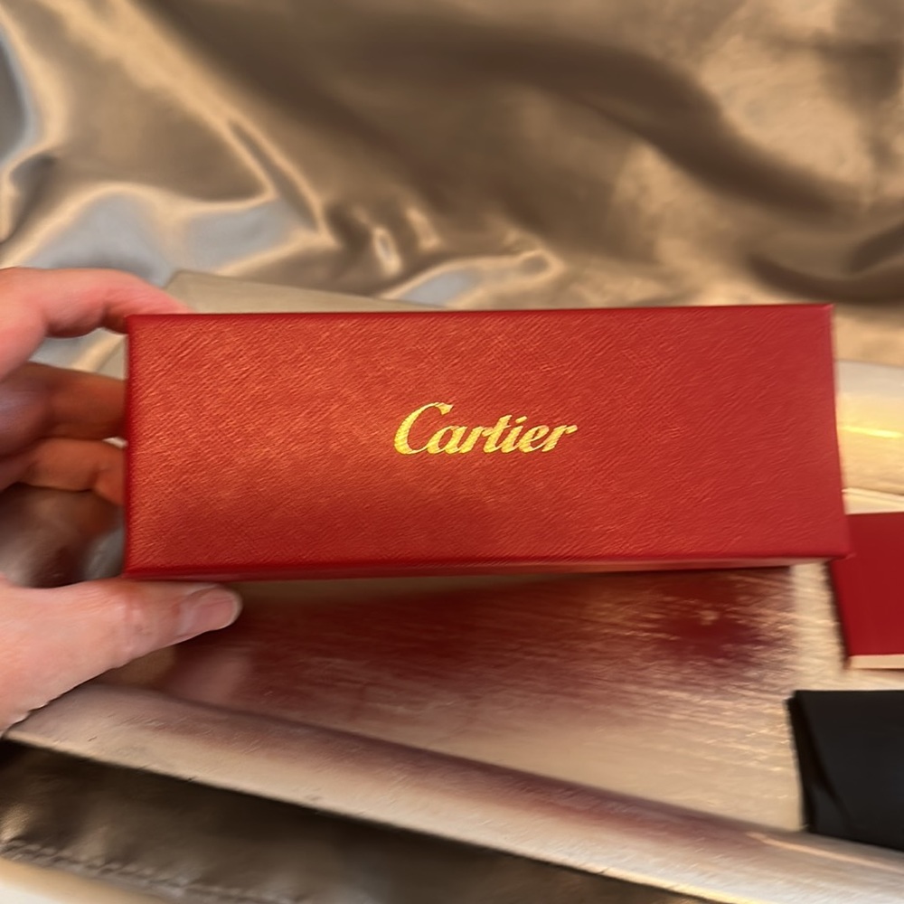 Cartier Eyeglass Box With Cartier Cleaning Cloth. Aut… - Gem